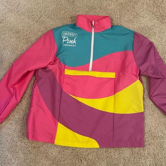 Smirnoff | Jackets & Coats | Smirnoff Pink Lemonade Windbreaker Jacket ...